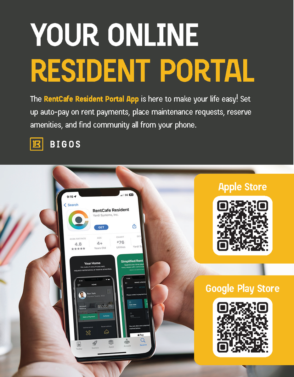 RentCafe App Flyer – Team Bigos Store