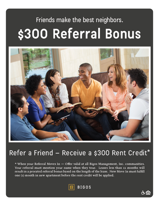 Resident Referral Flyer Sample The Danforth Apartments Friends Make